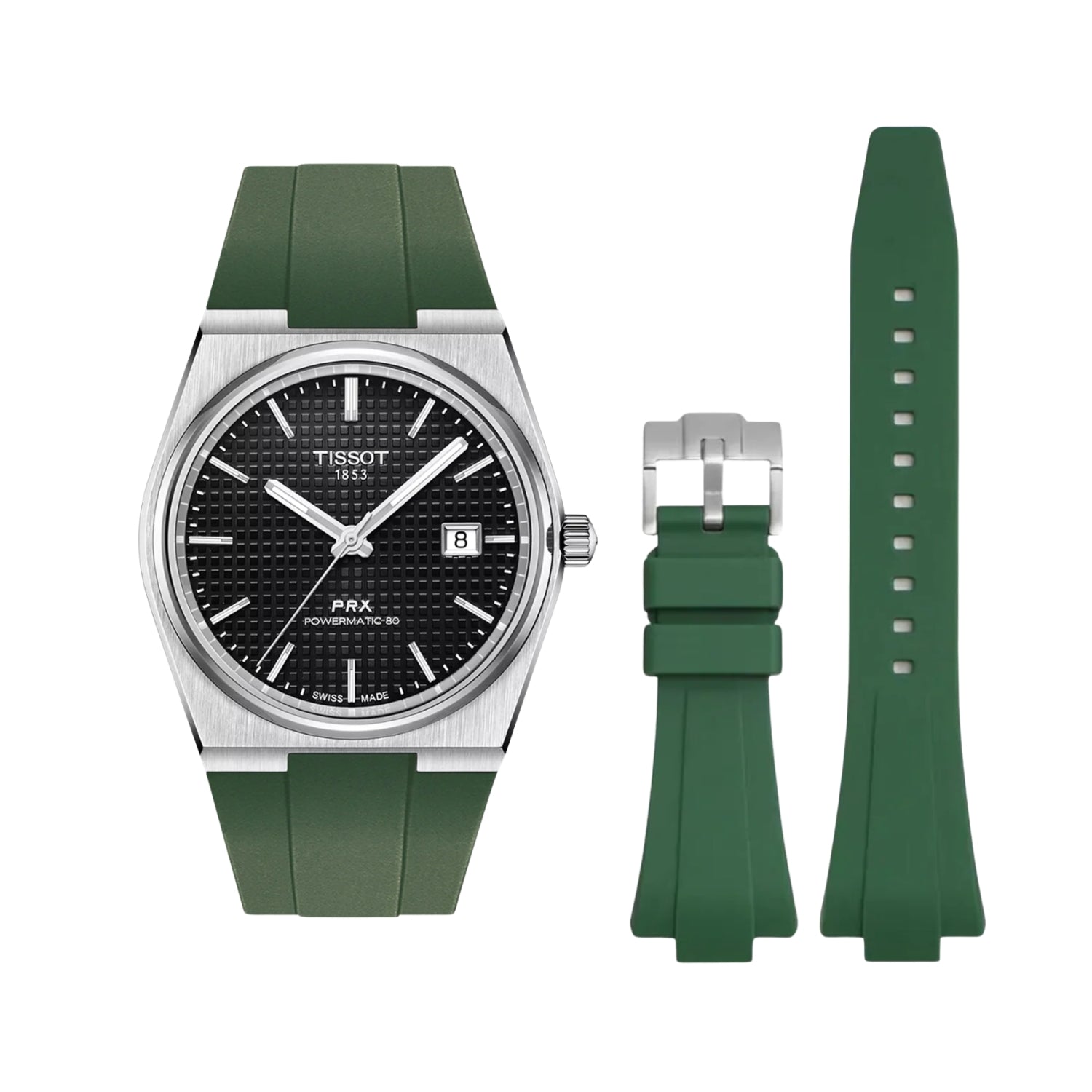 Green Strap for Tissot PRX - Helvetus® Switzerland
